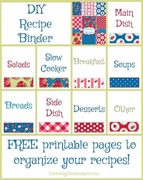 8 Best Free Printable Cookbook Divider Tabs Artofit 8 Best Free Printable Cookbook Divider Tabs Artofit