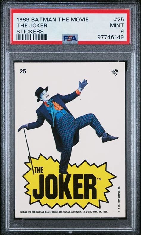 Auction Prices Realized Non Sport Cards 1989 Topps Batman Movie