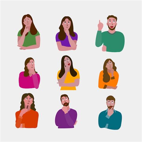 Premium Vector Flat People Thinking About Solving Problems