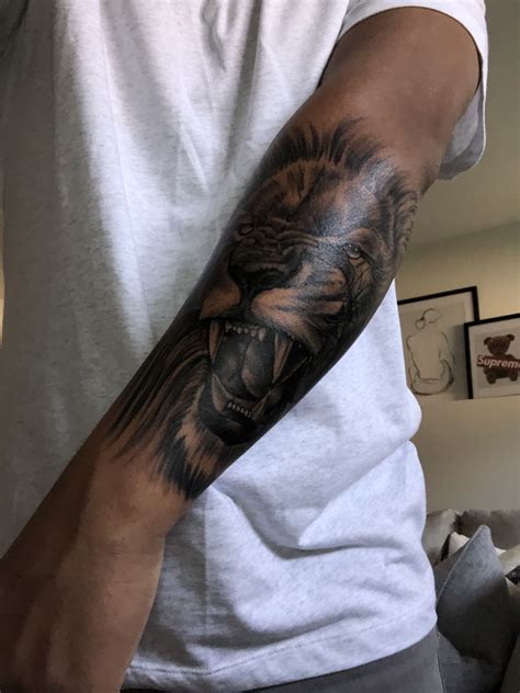 Lion Sleeve Tattoo Ideas Males Arm Tattoos For Guys Tattoos For Guys