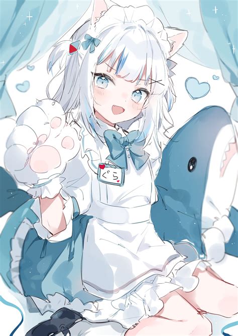 Mokyuko Gawr Gura Hololive Hololive English Holomyth Absurdres