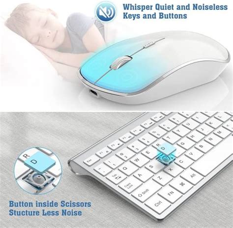 Joyaccess Wireless Keyboard And Mouse Combo Rechargeable J Joyaccess 2 4g Ergonomic And Slim