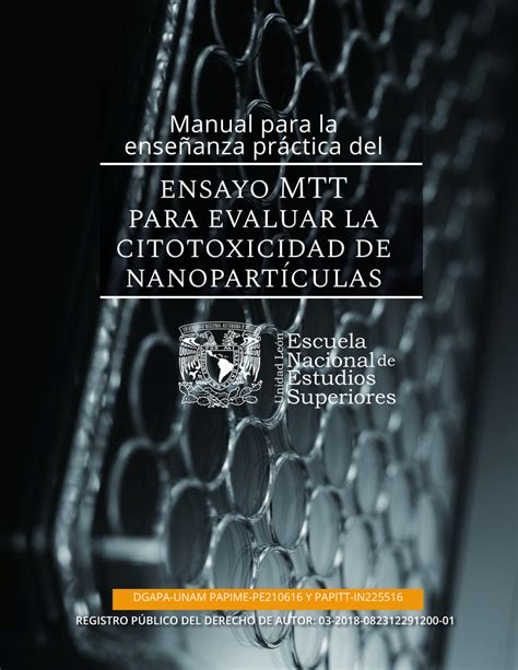 Pdf Manual Para La Enseñanza Práctica Del Ensayo Mtt Para Evaluar La