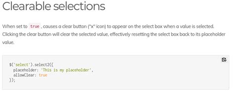 clearable selection on single select · issue 2657 · snapappointments