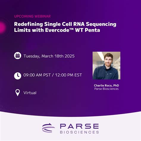 Webinar Discover Evercode Wt Penta For Single Cell Research Parse Biosciences Posted On The