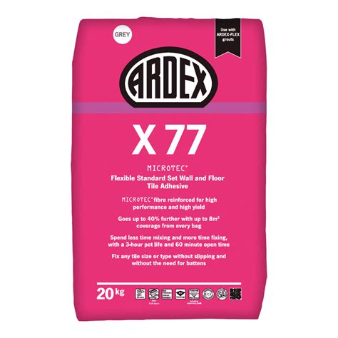 Ardex X 77 Microtec® Flexible Standard Set Tile Adhesive