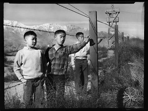 This Photo Is Called “three Boys Behind Barbed Wire” Taken By Toyo