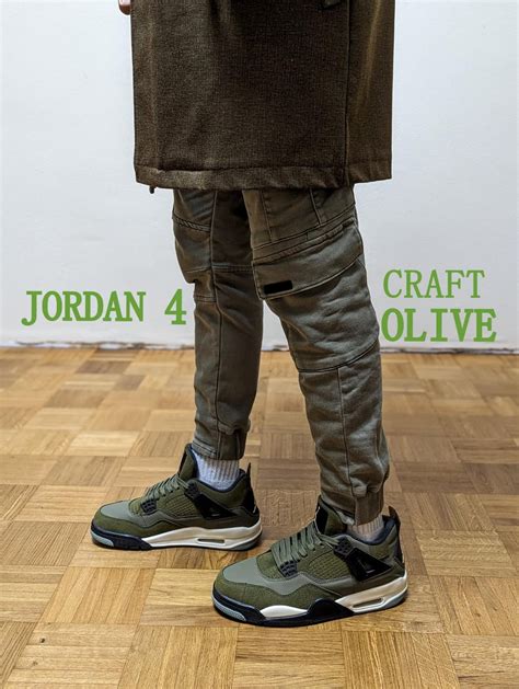 Jordan 4 Retro Se Craft Medium Olive Highsale Store R Dhgatefinds