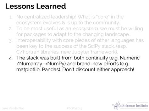 The State Of The Stack Scipy Keynote Speaker Deck