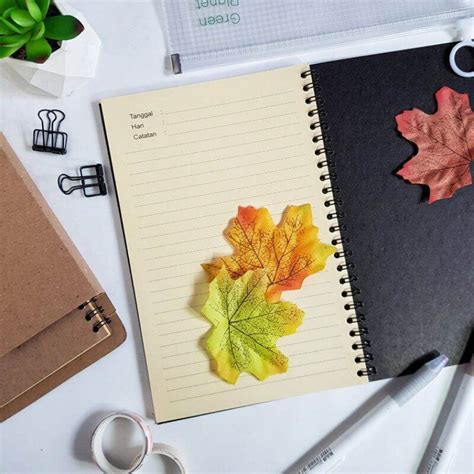 Notebook A5 Buku Tulis Catatan Notebook Aestetic Motif Garis Lazada Indonesia