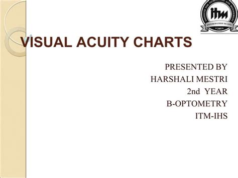 Visualacuity Charts Pptx Eye And Vision Conditions Diseases And