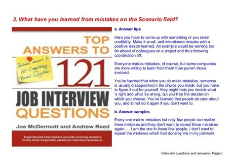 top 9 scenario interview questions answers