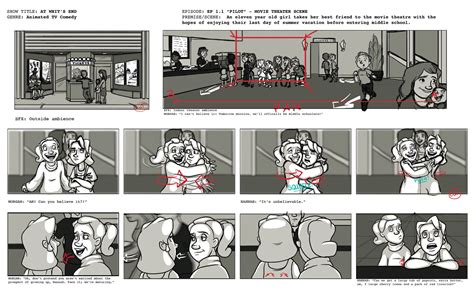 Movie Theater Scene Storyboard Sequence On Behance