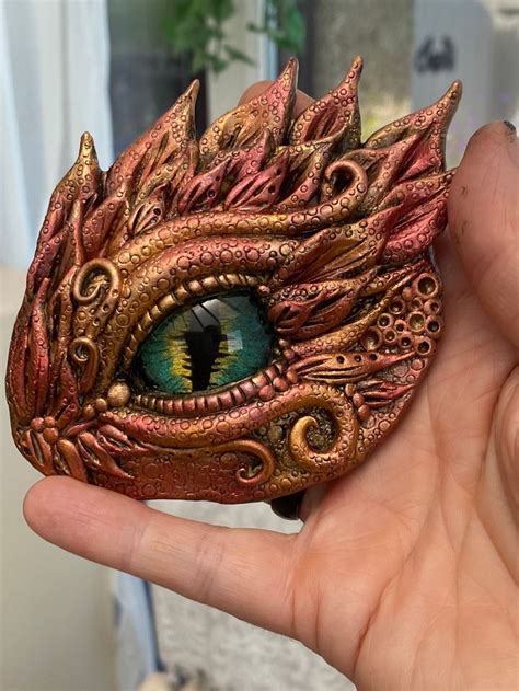Handmade Polymer Clay Large Dragon Eye Clay Dragon Eyes Beautiful