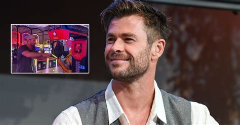 Chris Hemsworths Incredible Strength Nearly Topples A Boxing Game