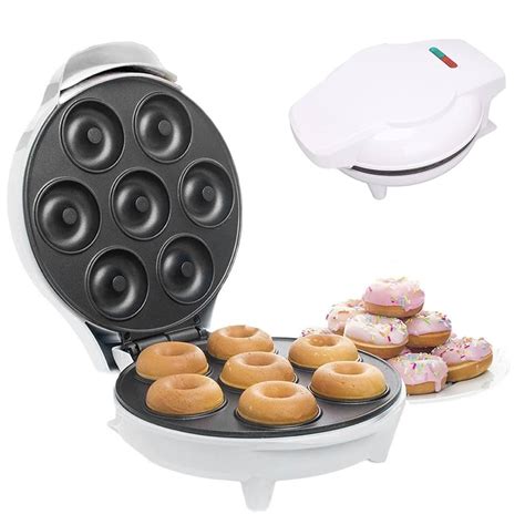 Donut Maker Machine Mini Donut Baker For Home Makes 7 Donuts Non