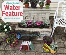 Repurposed Water Fountain From Fountain To Planter