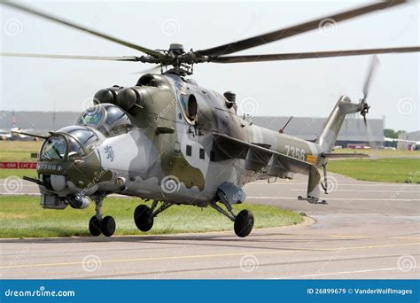Mi 24 Hind Attack Helicopter Editorial Photo 18819405