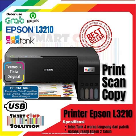 Printer Document Epson Ecotank L3210 Print Scan Copy Pengganti L3110 Lazada Indonesia