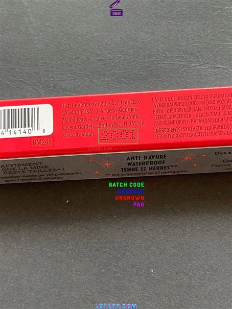 Benefit Batch Code Cosmetic Calculator Batch Code Checker