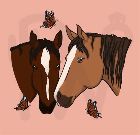Pretty Ponies Open Png Design Etsy