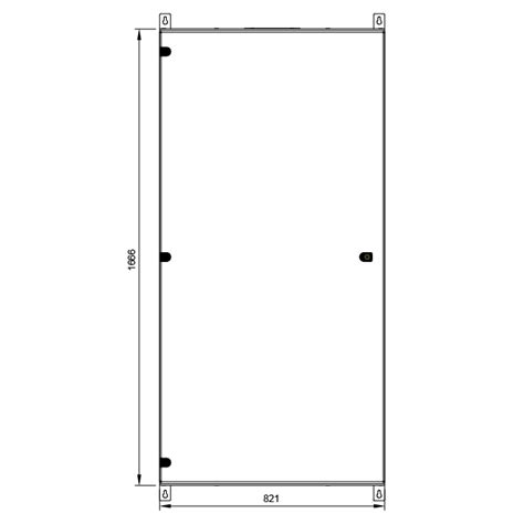 Md8216630 Cabinet Ip31 No Door W820xh1660xd295 Apparecchiature E