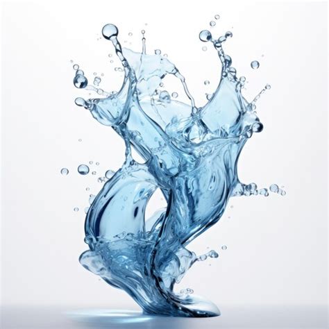 Premium Ai Image Tree Branches Shape Water Splash Flowing Motion