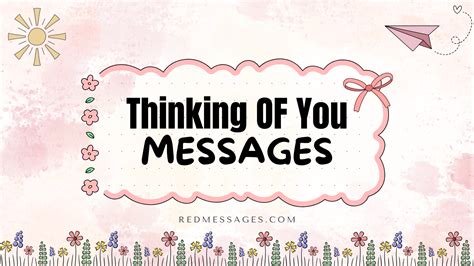 💭 100 Thinking Of You Messages To Brighten Someones Day