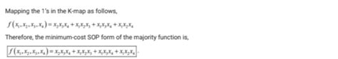Solved A Four Variable Logic Function That Is Equal To 1 If Any