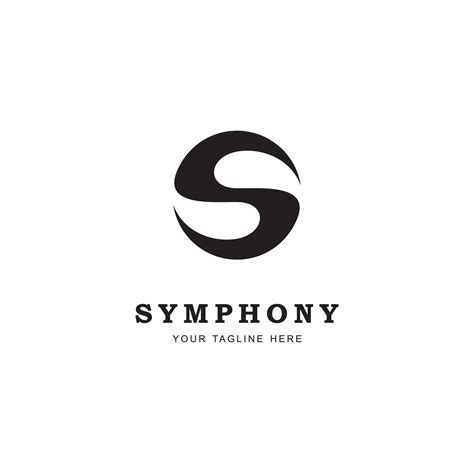 Simple Flowing Letter S Logo Design Flat S Symbol Inspiration Vector
