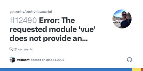 Error The Requested Module Vue Does Not Provide An Export Named Computed Issue