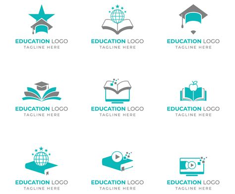 Modern Education And School Logo Vector Art And Graphics