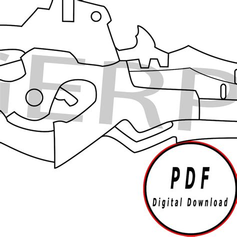 40 Sword Template Pattern Blueprint Diy Pdf Digital Donwload Vector