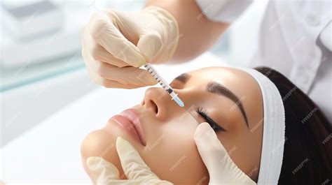 Premium Photo Botox Injections Neurotoxin Botulinum Into The Skin Young Women Undergoing