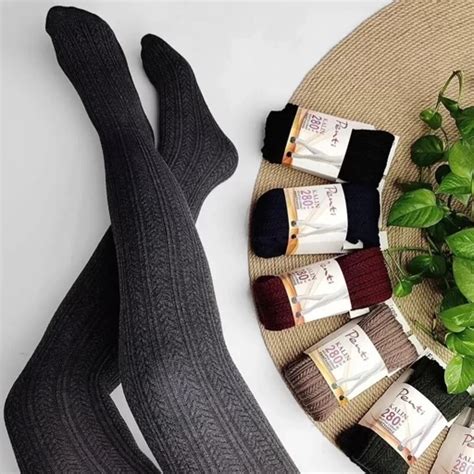 خرید و قیمت جوراب شلواری بافت طرح گندمی پنتی 280 ضخیم ترین سایز از غرفه راشامد