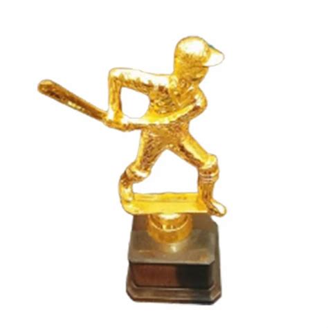 Brass Cricket Batsmen Trophy For College Shape Rectangular At Best