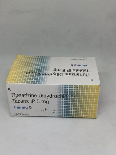Flumig Flunarizine Dihydrochloride Tablets Ip 5 Mg At Best Price In