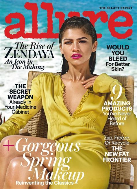 Allure Back Issue January 2017 Digital Zendaya Magazine Cover