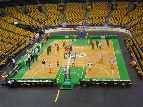 Boston Garden Basketball Court While There For A Company F Flickr