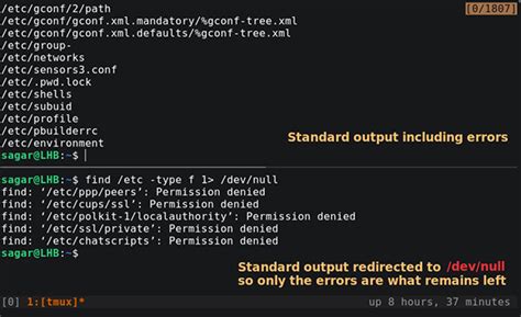 Linux 中如何将输出和错误重定向到 Devnull Linux标准输出和错误重定向