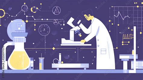Research Doctor Microscope Experiment Dx Digital Transformation