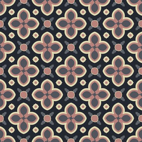 Cute Batik Kawung Textile Pattern 45878241 Vector Art At Vecteezy