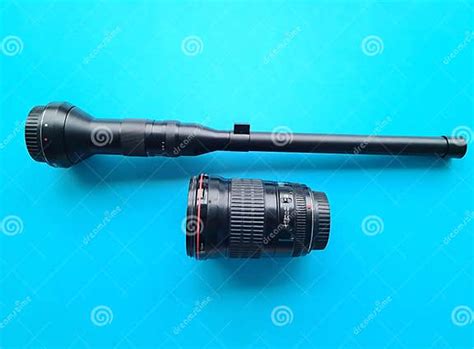 Long Lens And Wide Angle Lens Camera Camera Stock Image Image Of Long