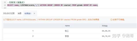 GaussDB数据库SQL系列 行列转换 知乎
