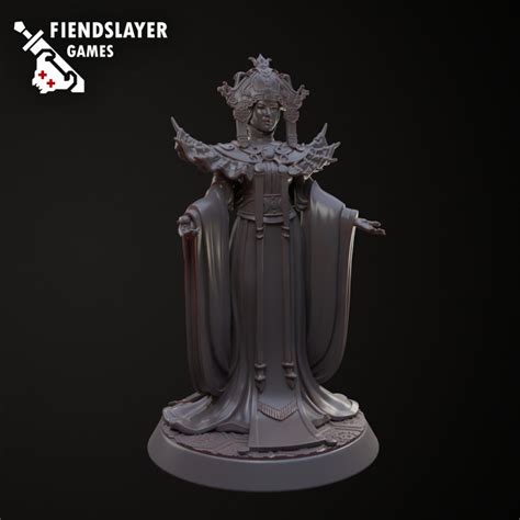 3d Printable Wu Huo Shi Sorceress Archmage By Fiendslayer Games