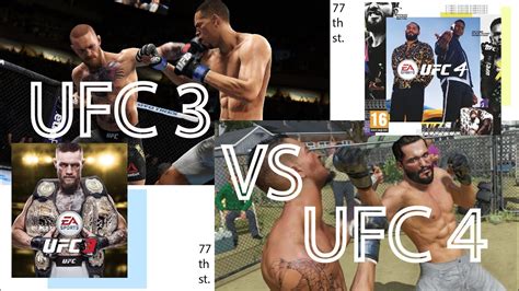UFC 3 vs UFC 4 - Gameplay Comparison! - YouTube