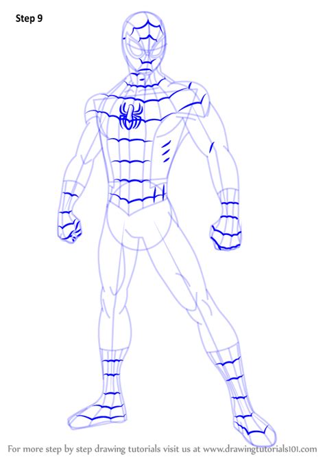 How To Draw Spiderman Step By Step Tutorial Artofit