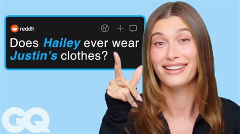 Watch Hailey Bieber Replies To Fans Online Actually Me Gq
