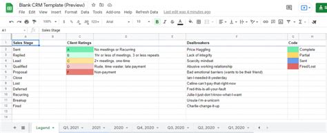 Google Sheets CRM Template VIP Graphics Google Sheets CRM Template VIP Graphics