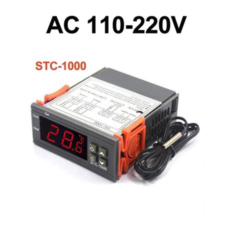 Digital Temperature Controller Thermoregulator Thermostat Incubator Relay Led 10a Heating